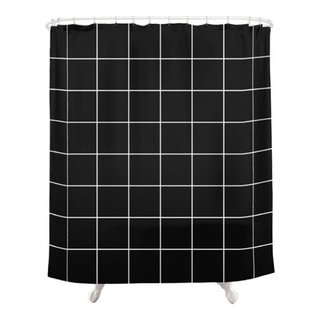 Grid Shower Curtain - Contemporary - Shower Curtains - by Famenxt | Houzz