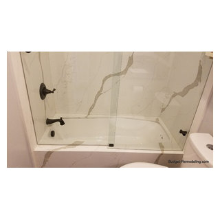 Statuario Quartz slabs, Tub Deck and Surround - Modern - Sacramento ...