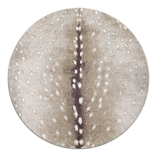 Spotted Hide, Gray, 8' Round, 8' Round - Contemporary - Area Rugs - by ...