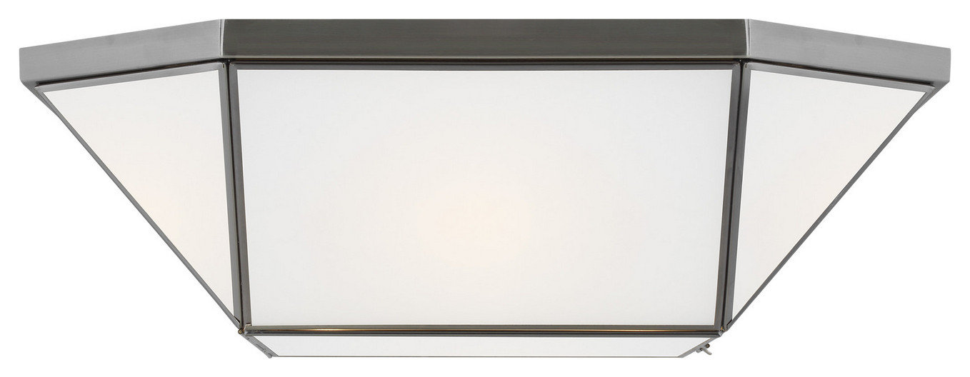 Morrison Four Light Flush Mount in Antique Brushed Nickel ...