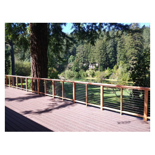 Honorable Mention - 2022 - Rustic riverside deck - Traditional - Deck ...