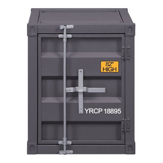Acme Cargo End Table Gunmetal - Industrial - Side Tables And End Tables ...