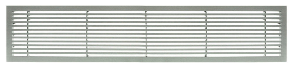 AG20 4"x48" Aluminum Fixed Bar Air Vent Grille, Brushed Satin ...