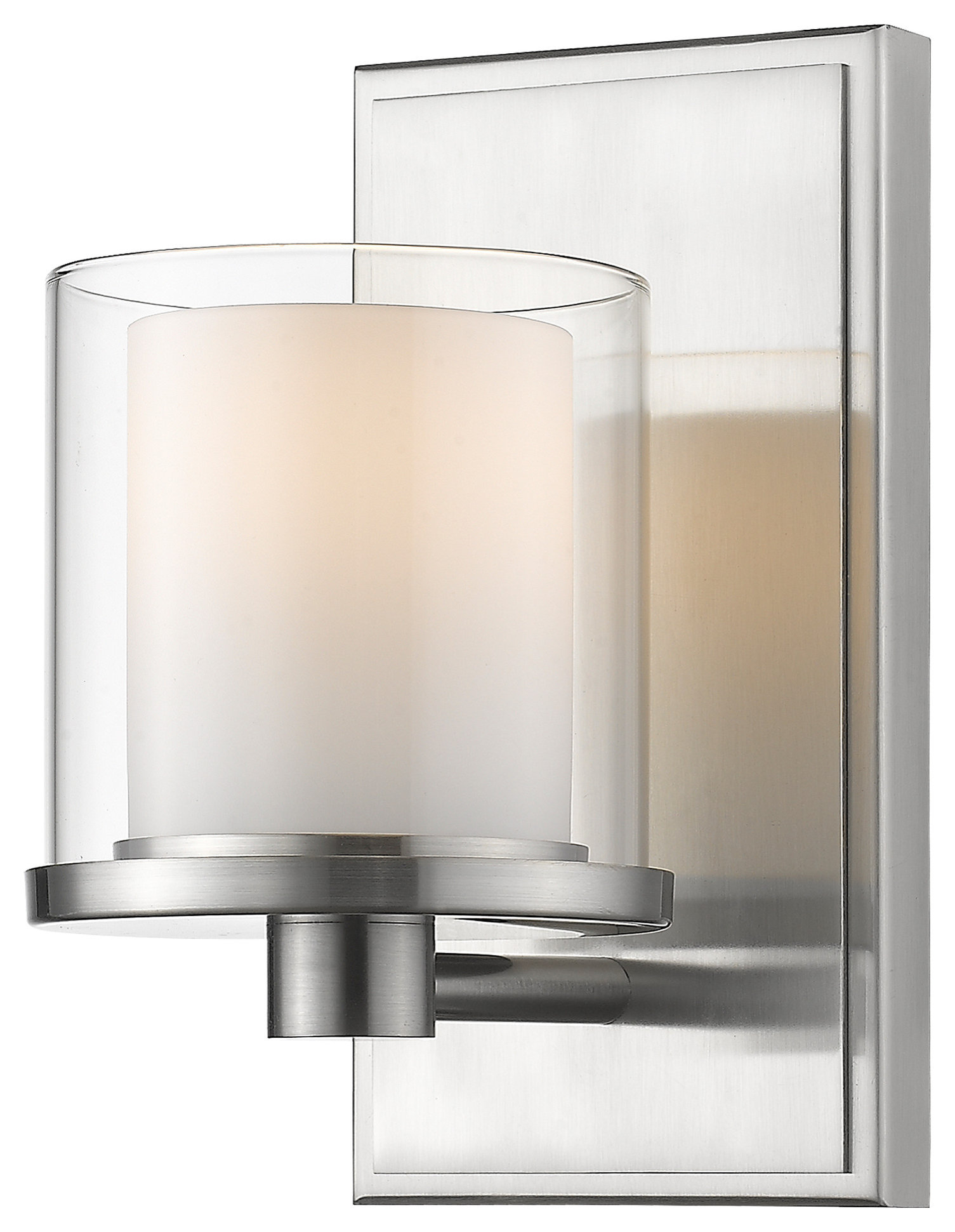 Z-Lite 1 Light Vanity, Brushed nickel, 1918-1S-BN-LED - Transitional ...