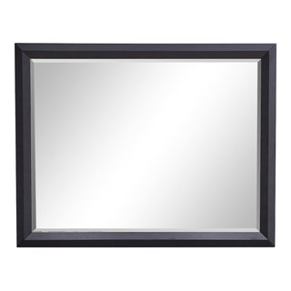 Glory Furniture Liverpool Mirror in Black Color, 71" - Contemporary ...