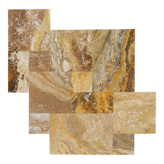 Scabos Travertine Tile Antique Pattern Brushed and Chiseled- 20 boxes ...