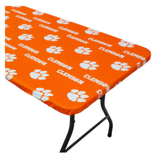 Clemson Tigers 6' Table Cover, 72"x30", 72" X 30" - Contemporary ...
