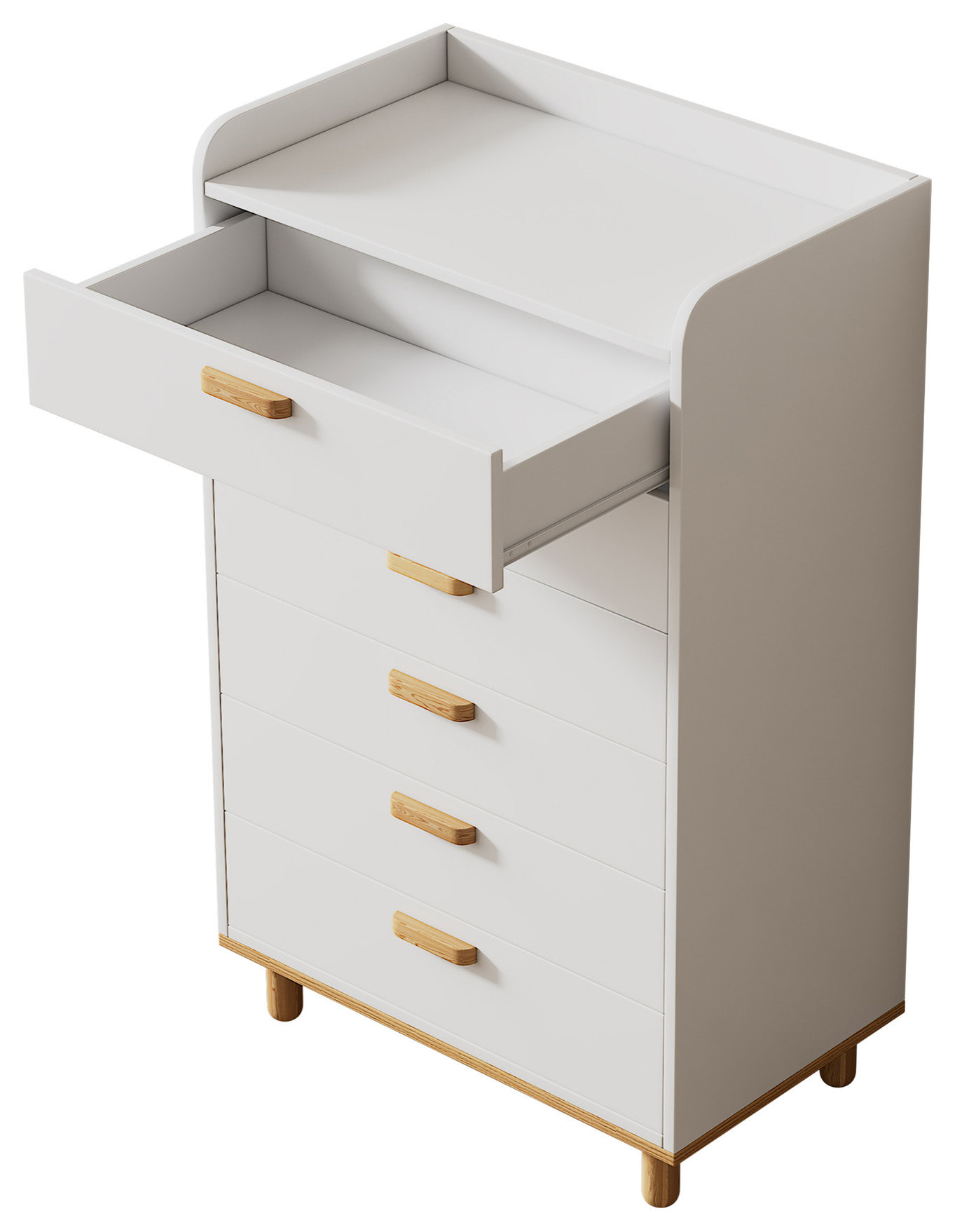 6-Drawer MDF Chest, White - Transitional - Dressers - by AquaView Inc ...