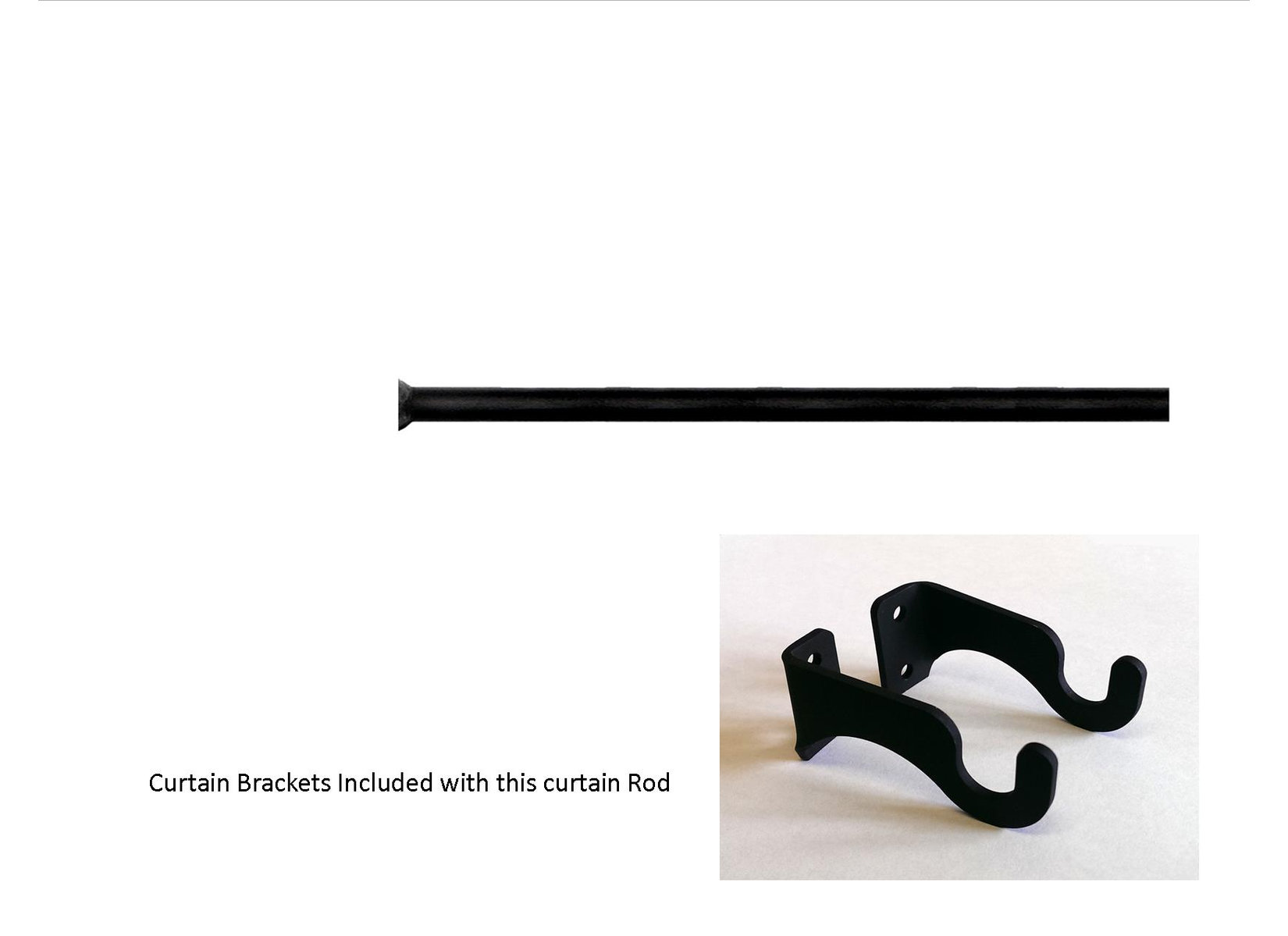 Plain Curtain Rod, 35" - Transitional - Curtain Rods - by Village ...