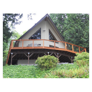 Ipe' deck and cedar cable railing system - Craftsman - Seattle - by ...