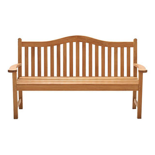 Set of 2, Terra Outdoor A Grade Teakwood Patio Teak Bench, 5 ...
