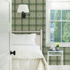 Maud Green Crochet Geometric Wallpaper, Swatch - Contemporary ...
