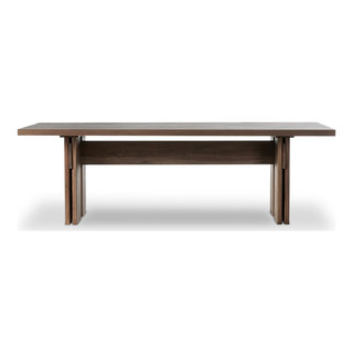 Railay Outdoor Dining Table 96", Stained Toasted Brown-FSC ...