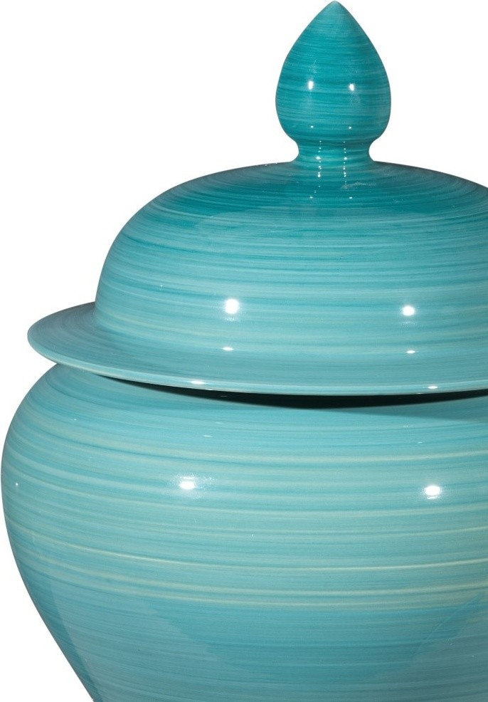 Modern Contemporary Decorative Vase Bottle Jar Decor, Blue, Ceramic ...