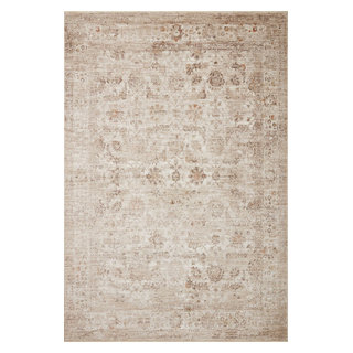 Loloi Sonnet Sand / Taupe Area Rug, 18" x 18" Sample - Contemporary ...