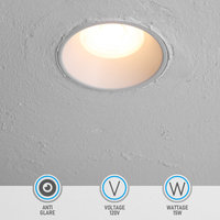 4 Pack 5CCT Commercial Trimless 3" LED Recessed Light With J-Box ...