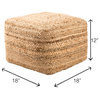 Jaipur Living Boysen Beige Solid Square Pouf - Beach Style - Floor Pillows And Poufs - by ...