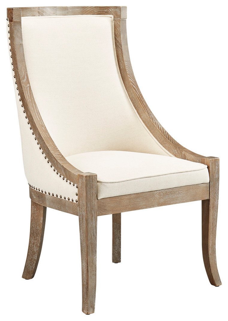Linen Scoop Chair - Farmhouse - Armchairs And Accent Chairs - by ...