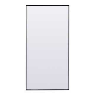 Metal Frame Rectangle Full Length Mirror 30X60 Inch, Black, 60"Lx30"Wx1 ...