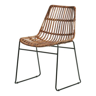 Brisbane Woven Rattan Chair - Tropical - Dining Chairs - by DESIGN ...