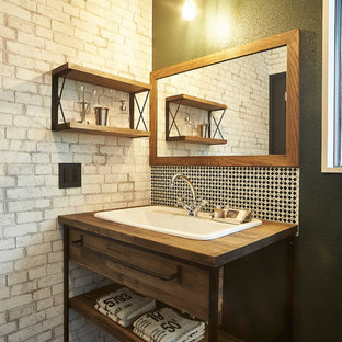 75 Beautiful Industrial Powder Room Pictures & Ideas | Houzz