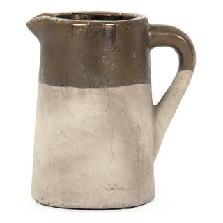 Small Bronze Pitcher - Farmhouse - Pitchers - by Zentique, Inc. | Houzz