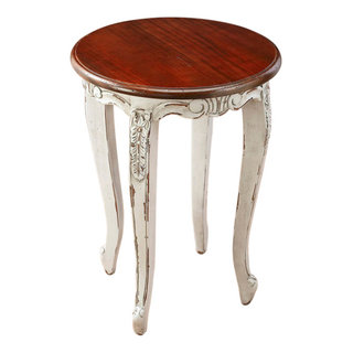 Carina End Table, White - French Country - Side Tables And End Tables ...