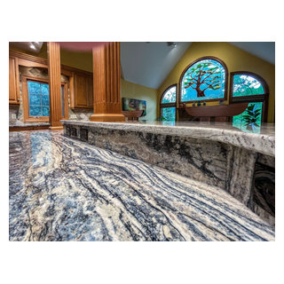 Updated Kitchen with Azul Nebula Quartzite Countertops, Wolf/SubZero ...