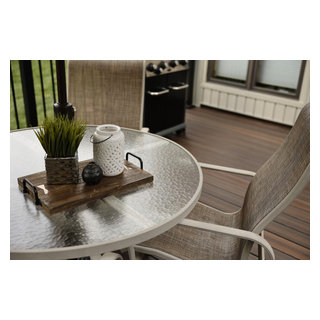 Calming Escape - Rustic Walnut Composite Decking and S110 Steel Railing ...