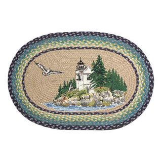 Bass Harbor Oval Patch Rug - Beach Style - Area Rugs - by Uber Bazaar ...