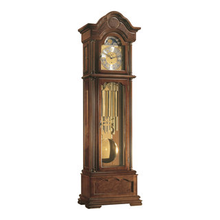 Temple Grandfather Clock by Hermle - Traditional - Floor And ...