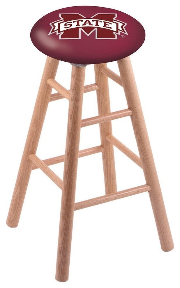 Mississippi State Bar Stool, Natural - Contemporary - Bar Stools And ...