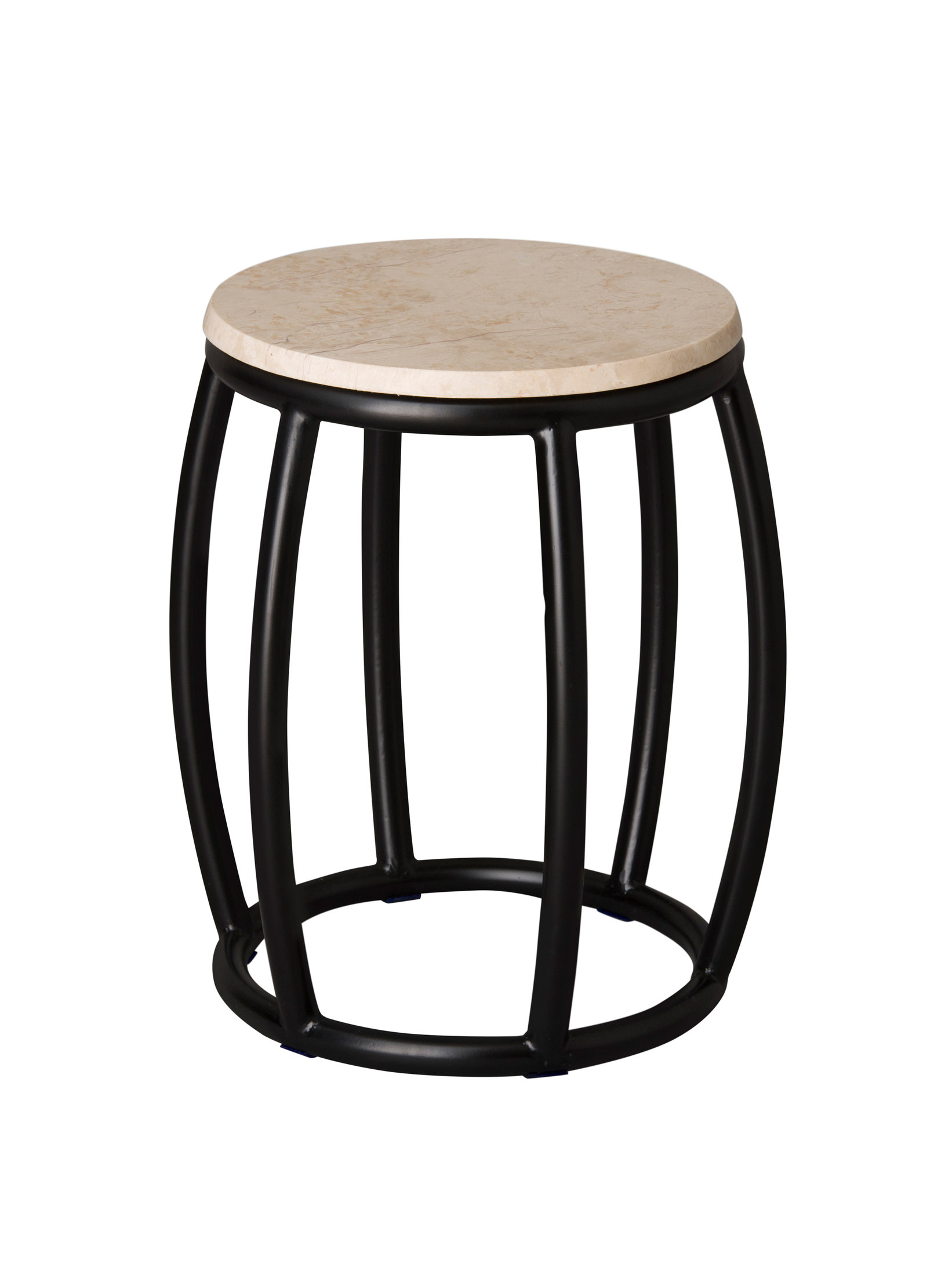 Black Post Metal Stool - Transitional - Accent And Garden Stools - by ...