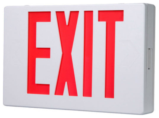 Sure-Lites APX6R All Pro LED Exit Sign, AC Powered - Contemporary ...