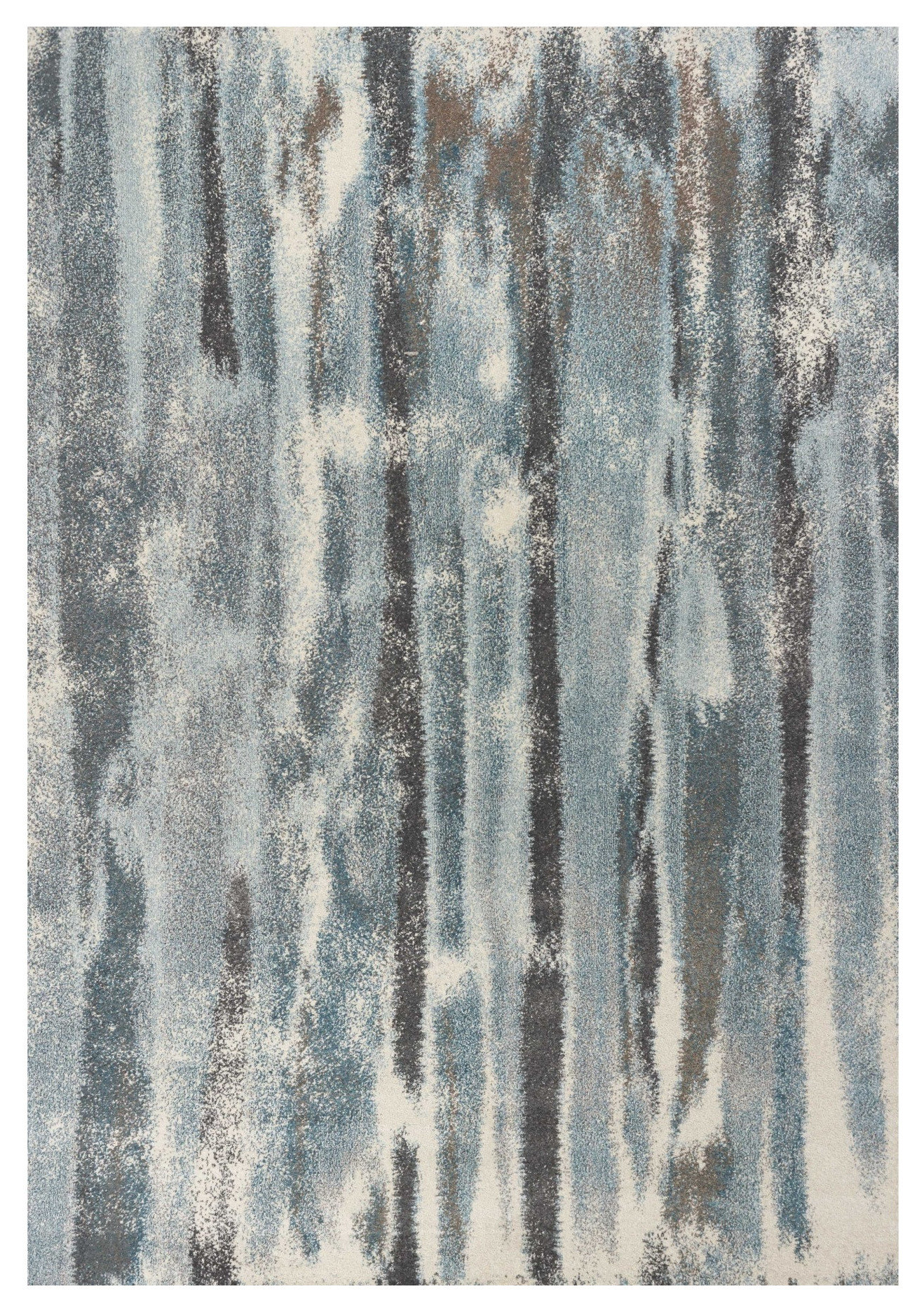 3' X 5' Teal Abstract Area Rug - Contemporary - Area Rugs - by ...