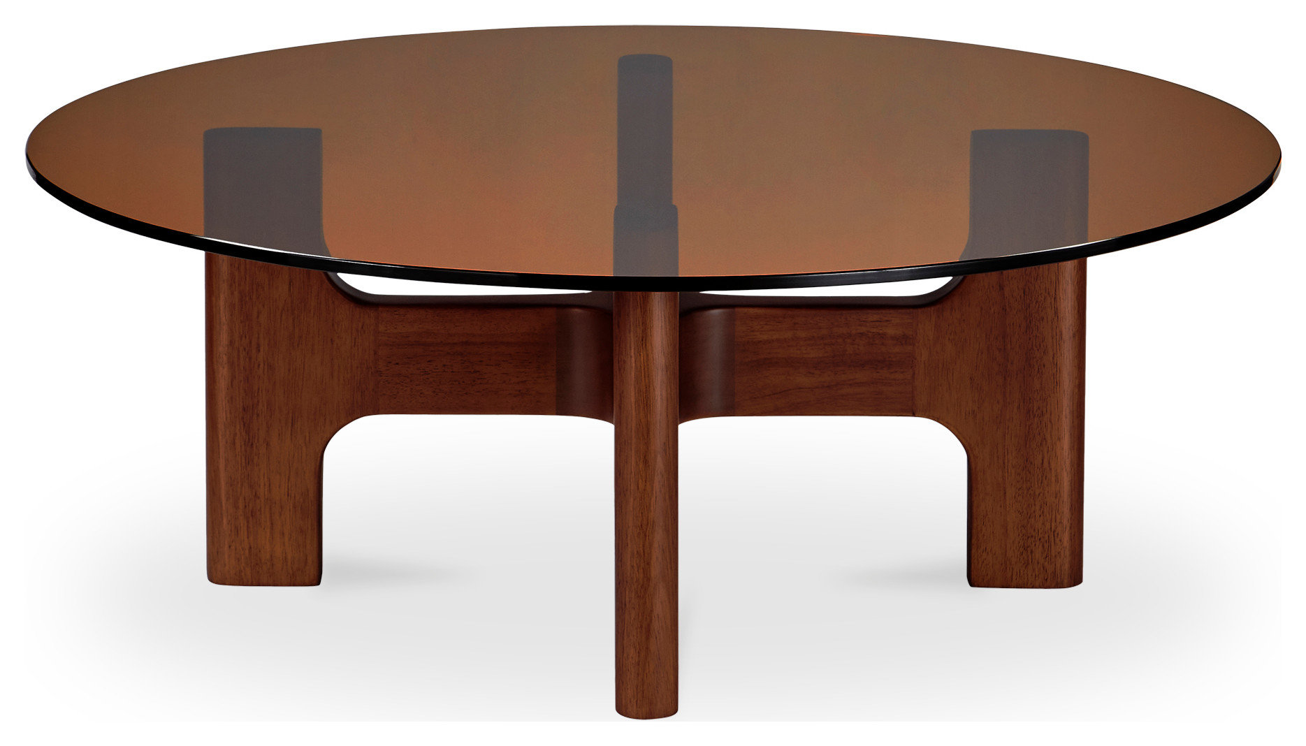 Luke Amber Tempered Glass Coffe Table - Transitional - Coffee Tables ...