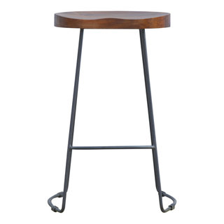 Industrial Chunky Bar Stool - Industrial - Bar Stools And Counter ...