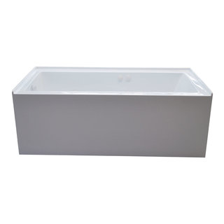 Pontormo Front Skirted Drop-In Bathtub, 32"x60" - Contemporary ...