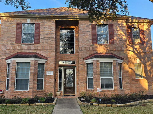 Updating Exterior...Paint colors for a Salmon Brick Home in Texas!