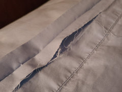 Deep Creases in bed sheet