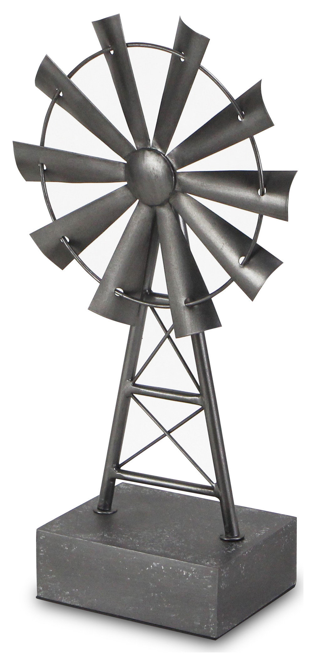 Metal Windmill Table Decor - Farmhouse - Decorative Objects And ...