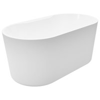 Retro 56" Freestanding Tub With Faucet - Contemporary - Bathtubs - by A ...