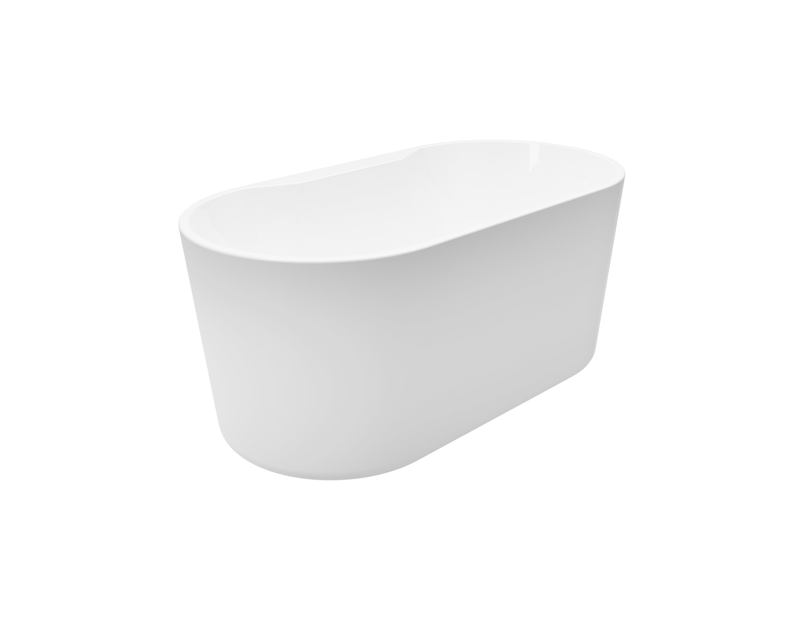 Retro 56" Freestanding Tub With Faucet - Contemporary - Bathtubs - by A ...