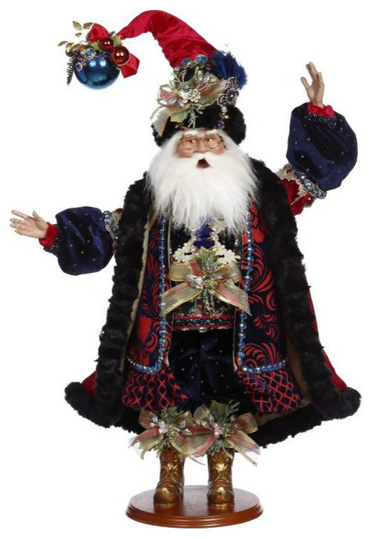 Mark Roberts 2021 Silk Road Santa Figurine 25" - Contemporary - Holiday ...