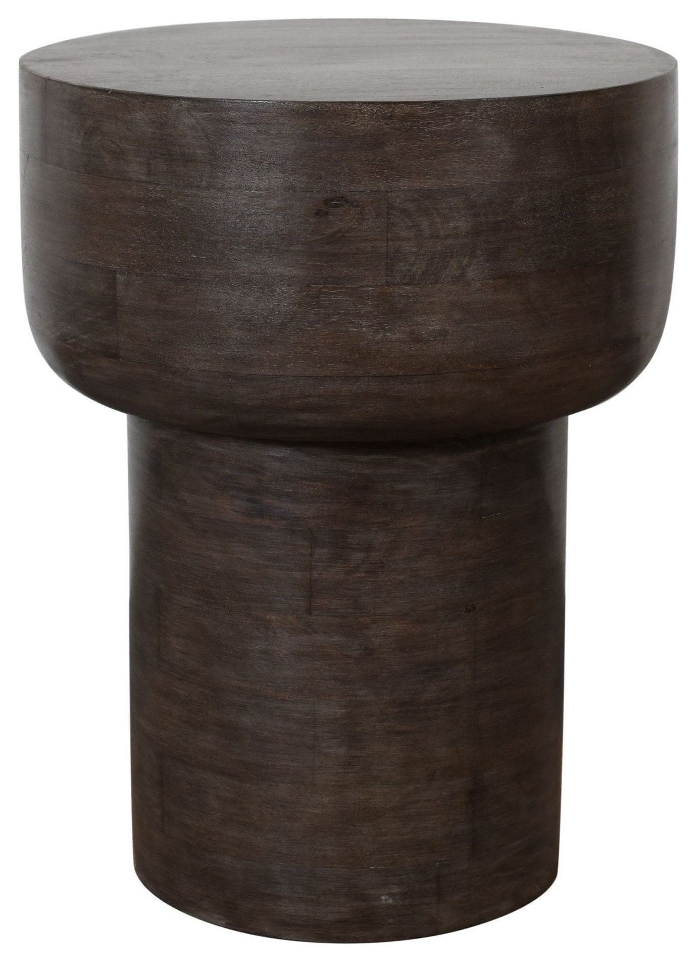 Hendrick Mango Wood Side Table, Brown - Transitional - Side Tables And ...