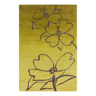 Allie Floral Contemporary Area Rug - Contemporary - Area Rugs - by ...
