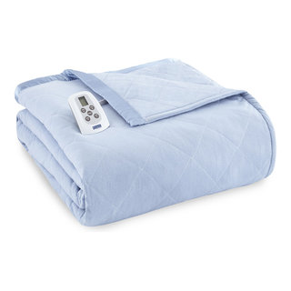 Micro Flannel Electric Heated Comforter, Full - Traditional ...