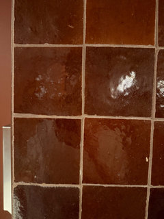 what color grout should I replace with for this red zellige tile ...