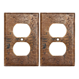 SO2_PKG2, Copper Switch Plate Single Duplex, 2 Hole Outlet Cover ...