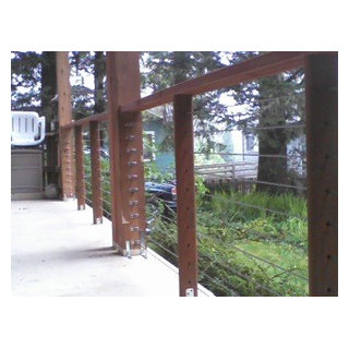 Stainless steel cable railing systems - Modern - Verandah - Seattle ...